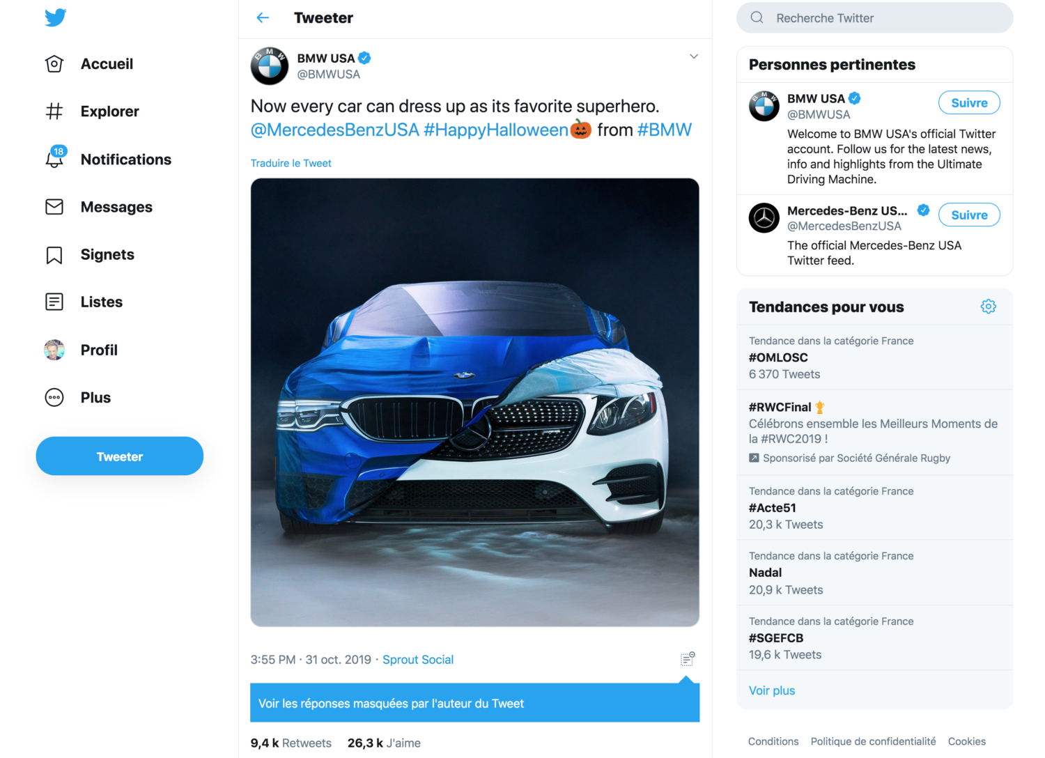 USA : BMW provoque Mercedes et perd sur Twitter - Les Voitures