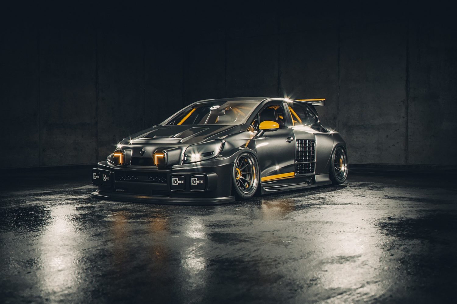 Renault Clio : un designer imagine une version Maxi Turbo - Les Voitures