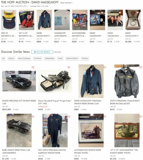 KITT : David Hasselhoff vend sa voiture et vous la livre - Les Voitures