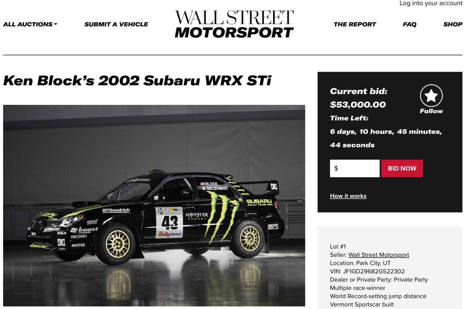 Subaru WRX STi : offrez-vous la voiture de Ken Block - Les Voitures