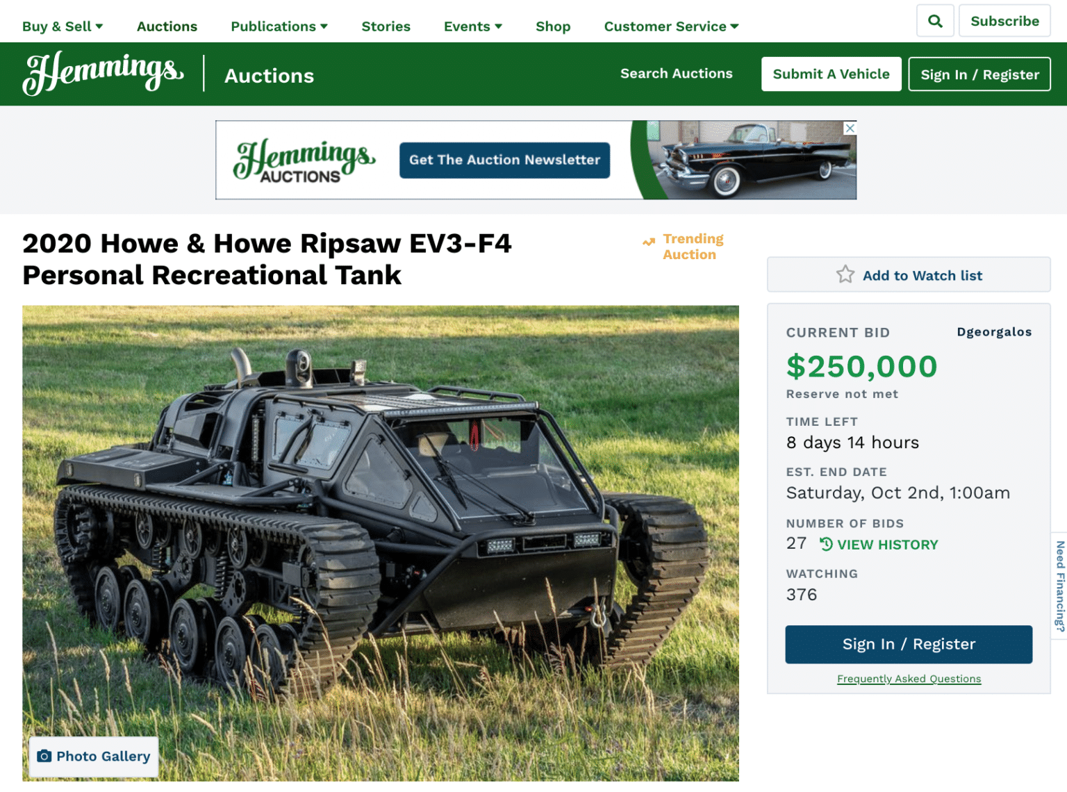 Howe & Howe Ripsaw EV3-F4 : offrez-vous un tank premium - Les Voitures