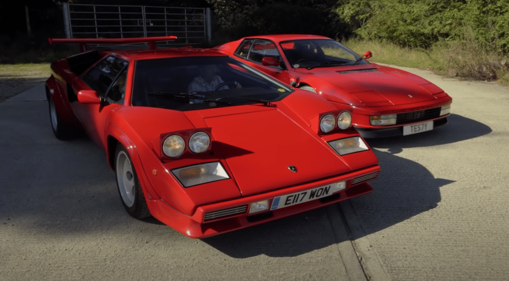 Vidéo : duel de légende entre les Ferrari Testarossa et Lamborghini ...