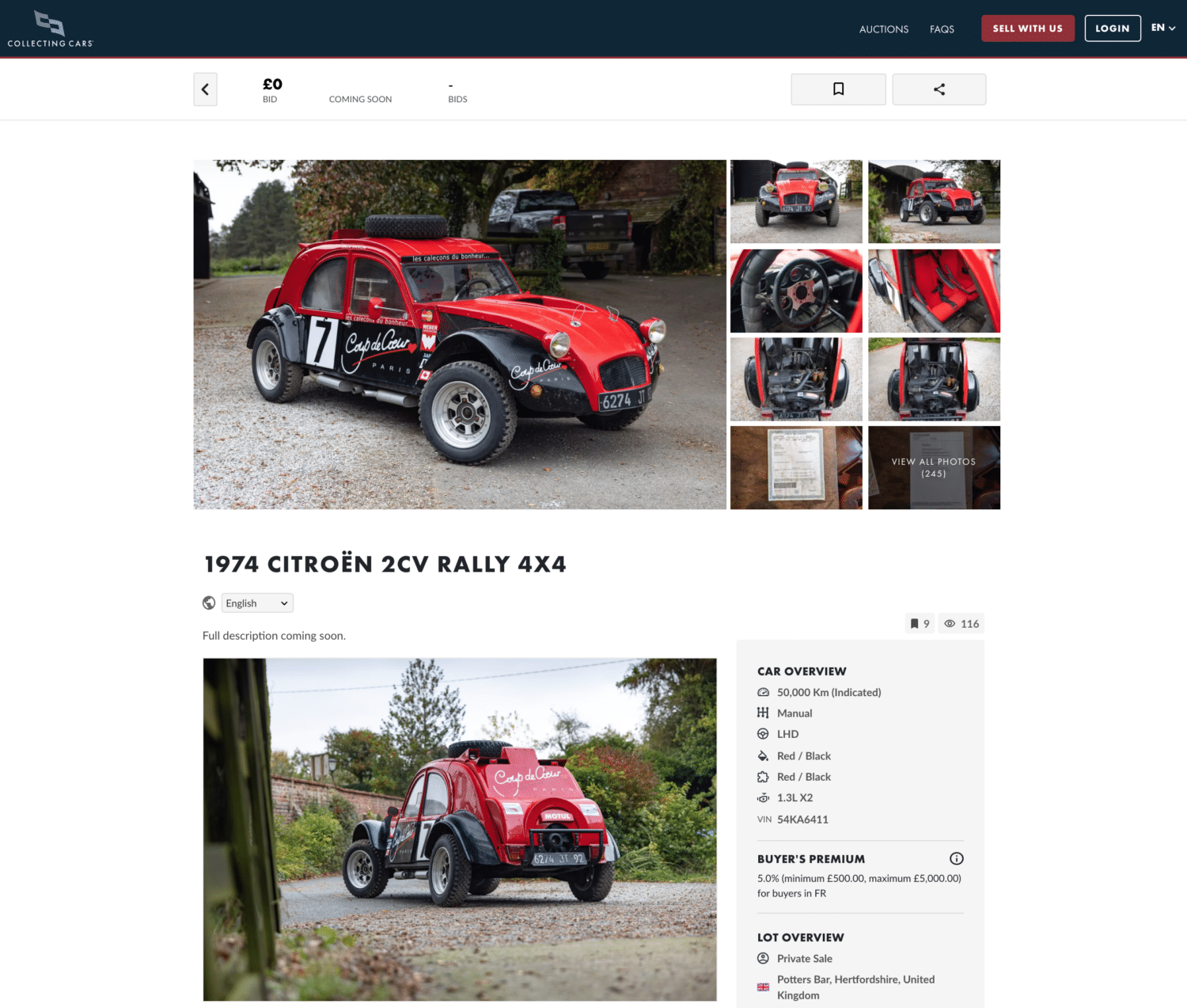 Citroën 2CV : l'incroyable version Rally 4x4 à vendre - Les Voitures