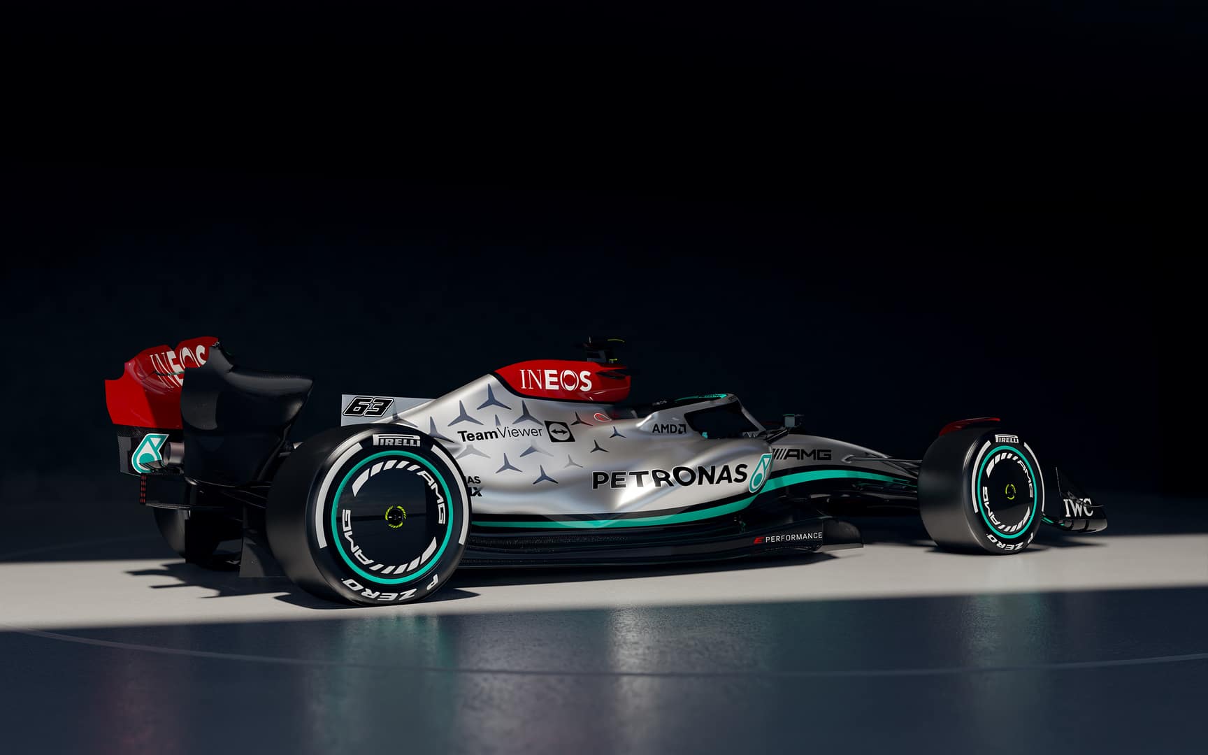 F1 : Mercedes-AMG dévoile la "Flèche d'Argent" W13 2022 - Les Voitures