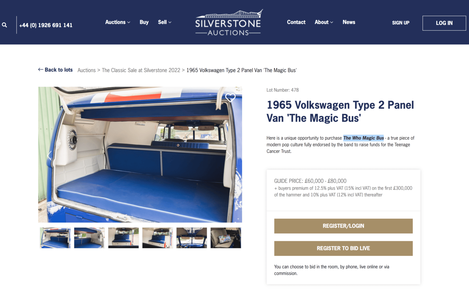 Volkswagen Combi : "The Magic Bus" du groupe The Who est à vendre - Les ...