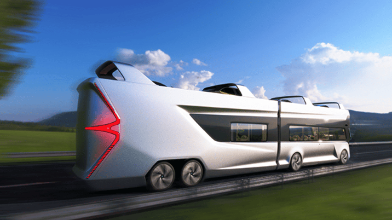 Symone : autocar à hydrogène pour transporter des véhicules et leurs ...