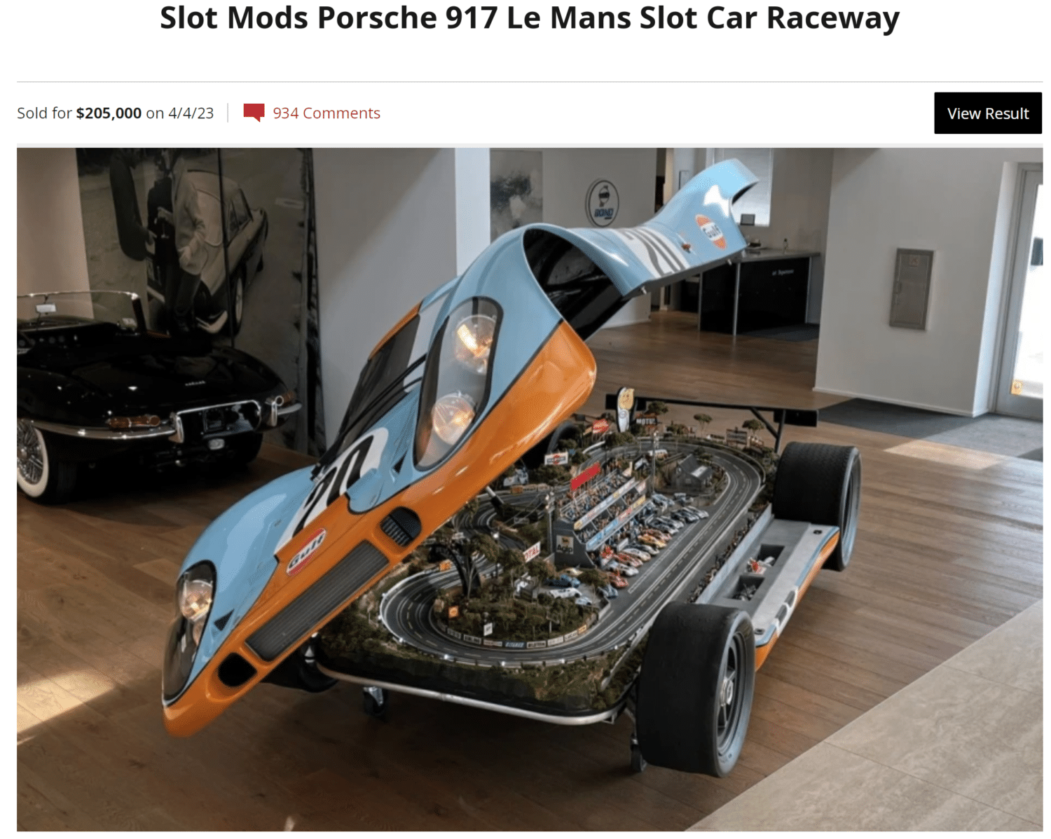 Porsche 917 : un incroyable circuit électrique probablement vendu 205 000 $ - Les Voitures