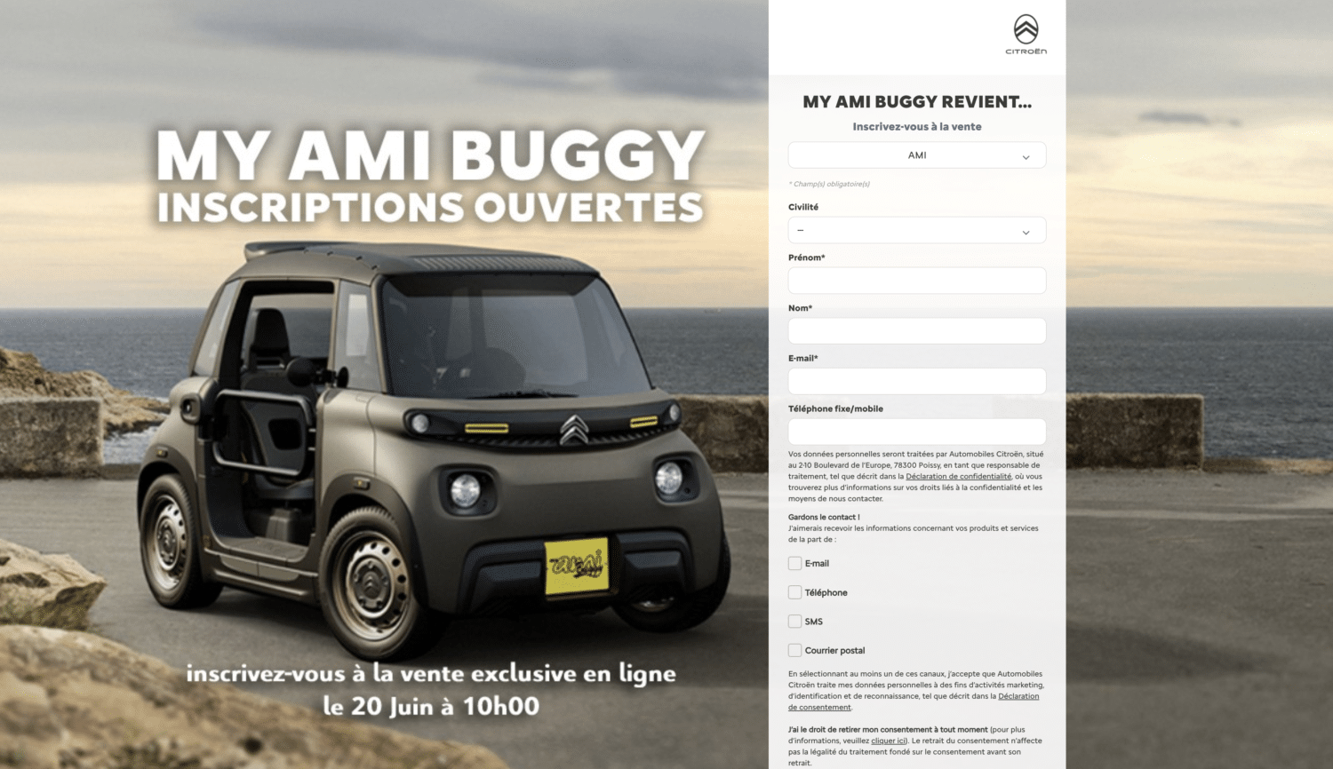 Citroën My Ami Buggy : J-3 avant la vente de 1 000 nouveaux exemplaires ...