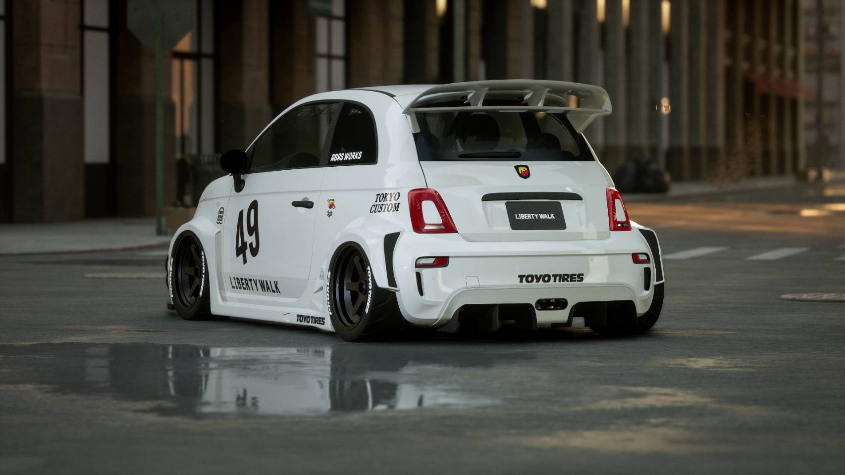 Abarth 595 : Liberty Walk métamorphose la puissante Fiat 500 (vidéo ...