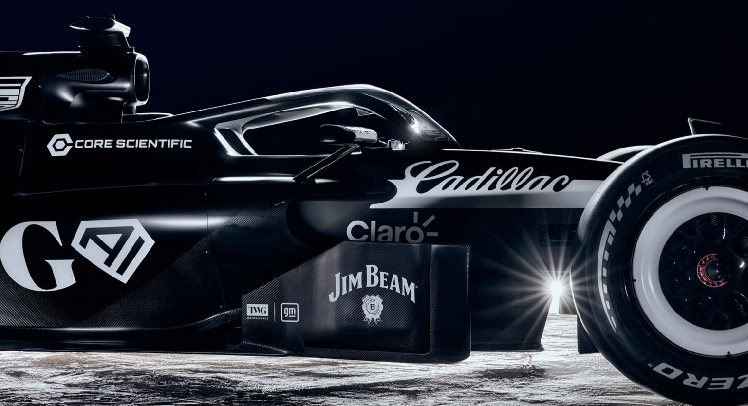F1 : une superbe livrée asymétrique pour la première monoplace Cadillac ...